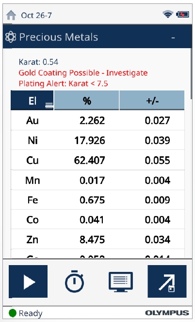 Vanta GX - точный анализ ювелирных изделий